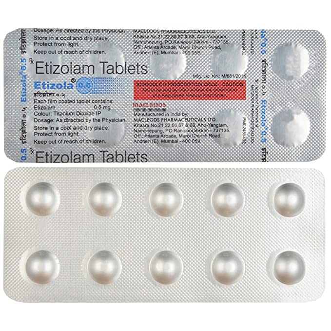 ETIZOLA 0.5 TABLET | PositraRx: Your Local Online Pharmacy