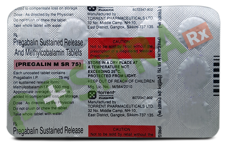 PREGALIN M SR 75 TABLET | PositraRx: Your Local Online Pharmacy