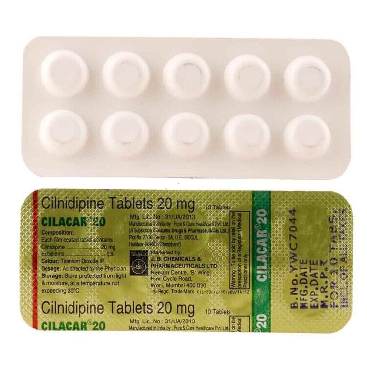 PositraRx: Your Local Online Pharmacy: CILACAR 20MG TABLET