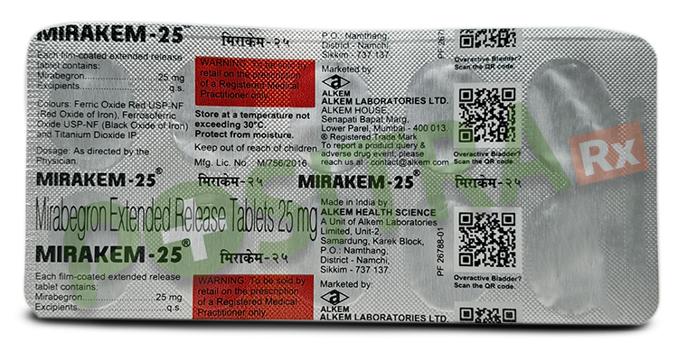MIRAKEM-25 TABLET | PositraRx: Your Local Online Pharmacy