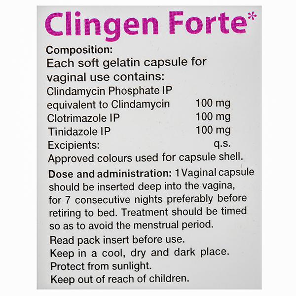PositraRx: Your Local Online Pharmacy: CLINGEN FORTE CAPSULE