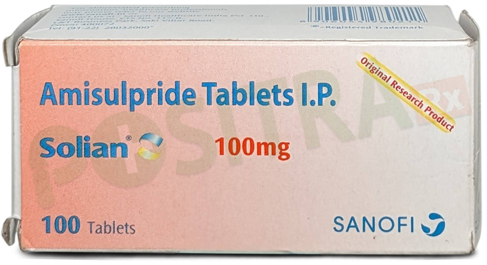 PositraRx: Your Local Online Pharmacy: SOLIAN 100 MG TABLET