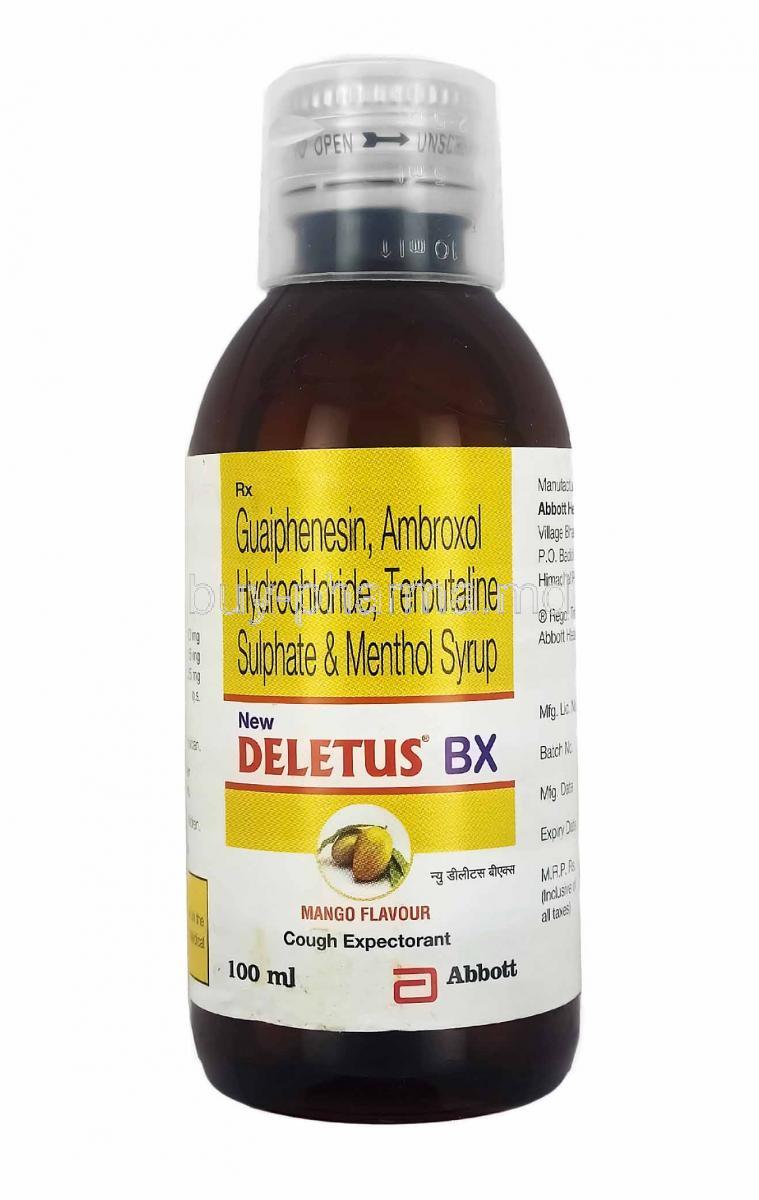 PositraRx: Your Local Online Pharmacy: DELETUS BX COUGH EXPECTORANT 100 ML