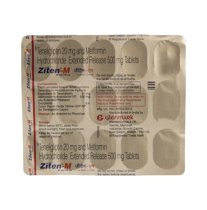 PositraRx: Your Local Online Pharmacy: ZITEN-M 20/500 MG TABLET