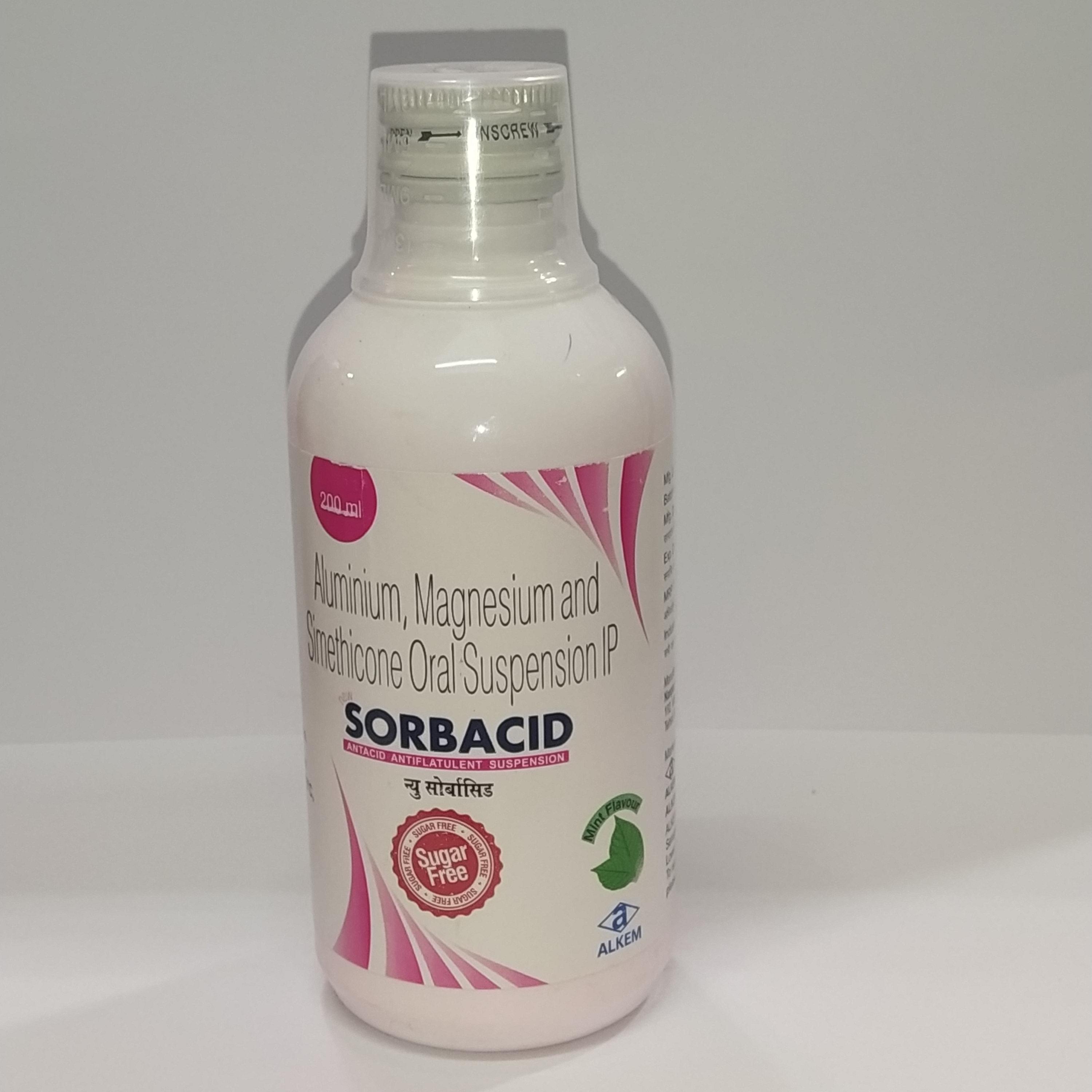PositraRx: Your Local Online Pharmacy: SORBACID ORAL SUSPENSION 200 ML